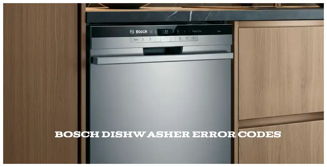 Bosch Dishwasher Error Codes