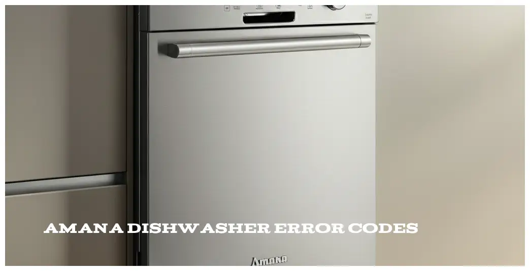 Decoding Amana Dishwasher Error Codes - 2025